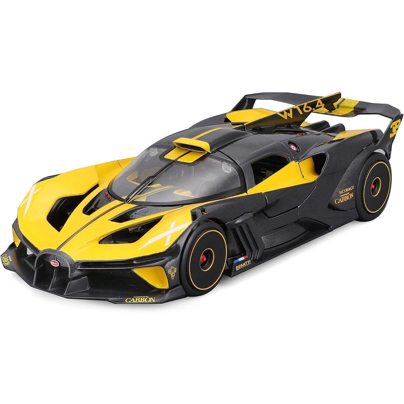 Bugatti Bolide Diecast Model 1:24 scale Yellow/Black Maisto - Walmart.com