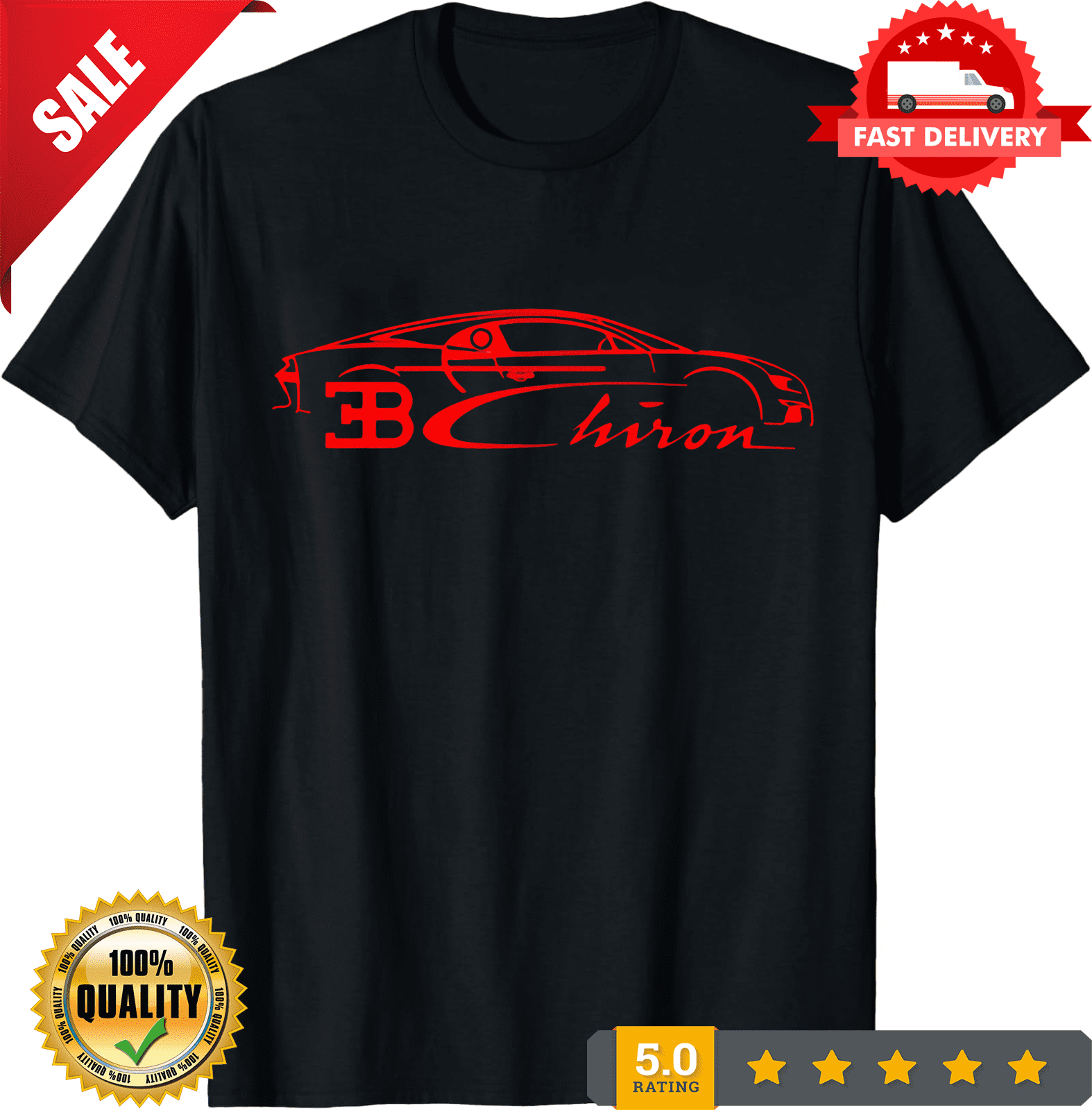 Bugatti Chiron Racing Men's Black T-shirt Size S-5XL, LIMITED EDITION ...
