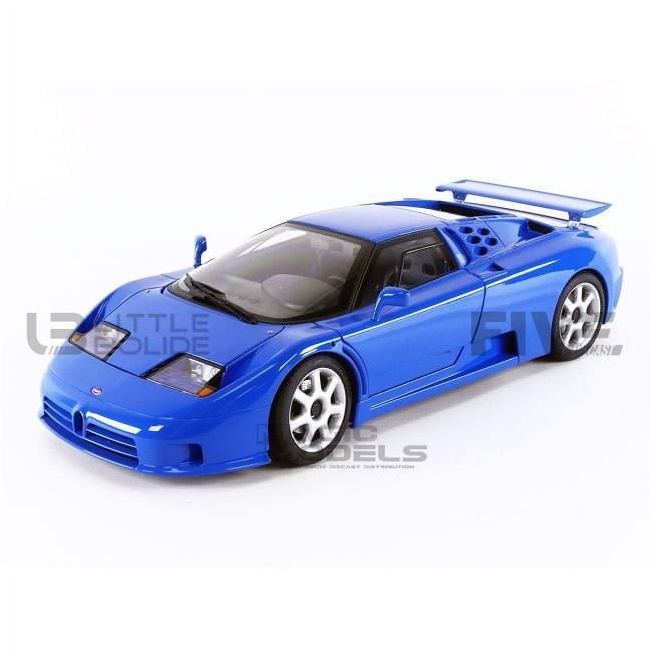 Bugatti EB110 SS Super Sport French Racing Blue with Silver Wheels 1/18 ...
