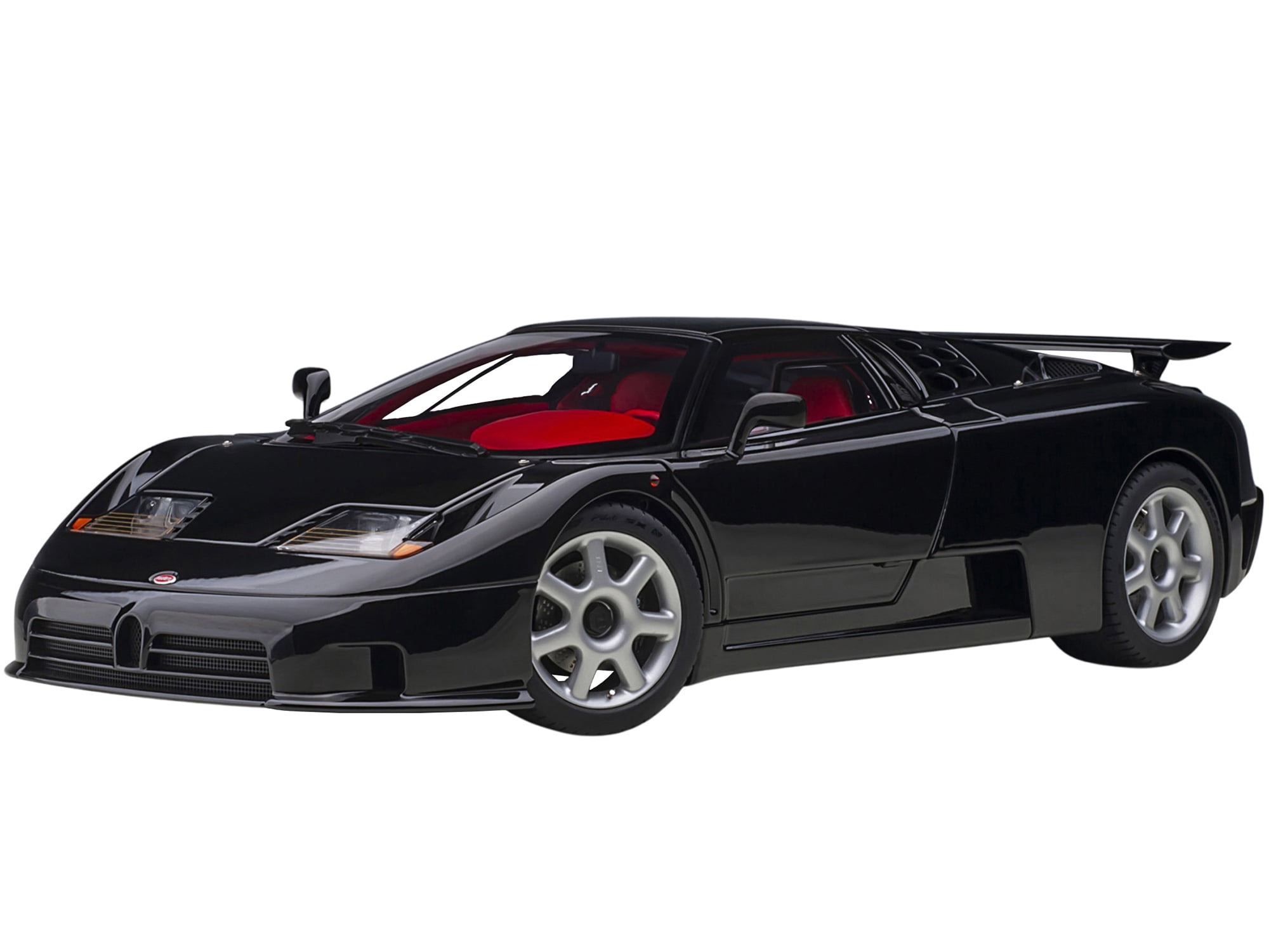 Bugatti EB110 SS Super Sport Nero Vernice Black with Red Interior and ...