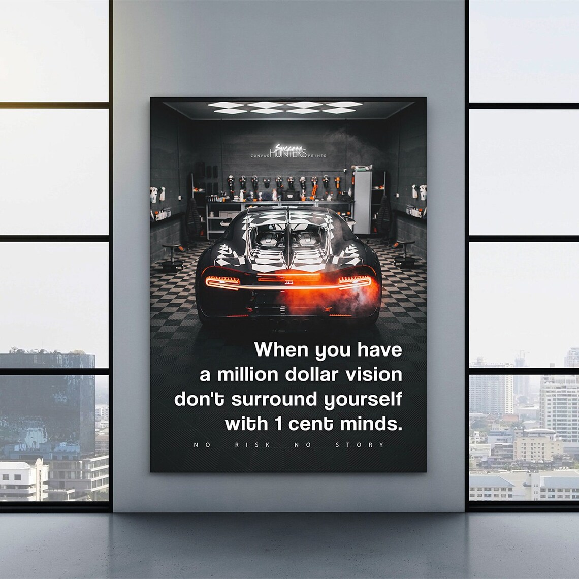 Bugatti Mindset Poster, Hustle Vision Poster Inspirational Super Car ...