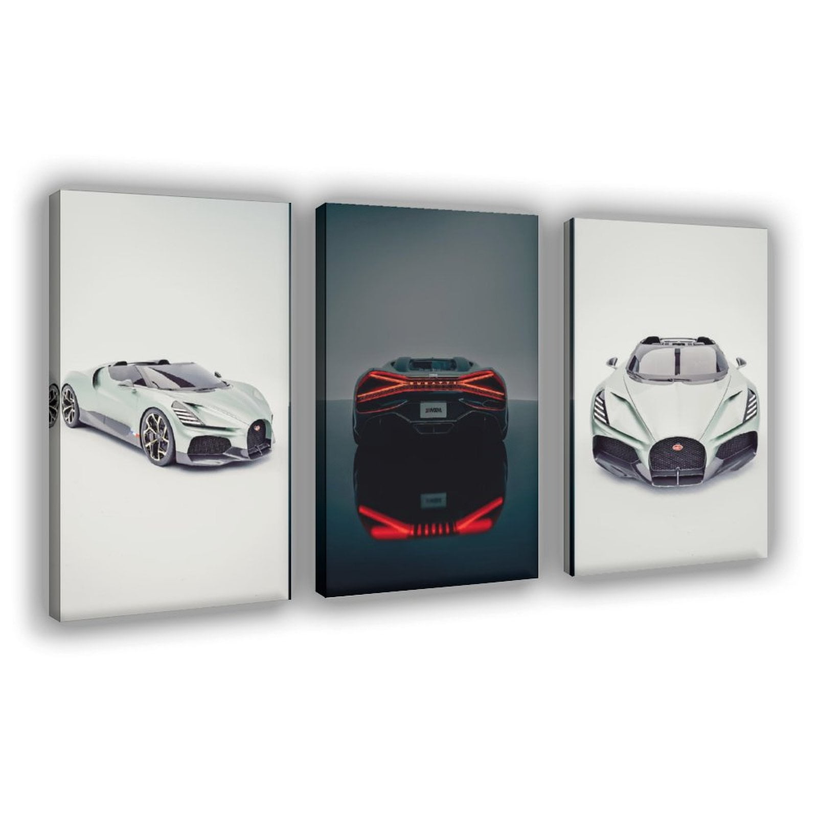Bugatti Mistral Sports Car Poster Set of 3 Poster for Room Aesthetics ...