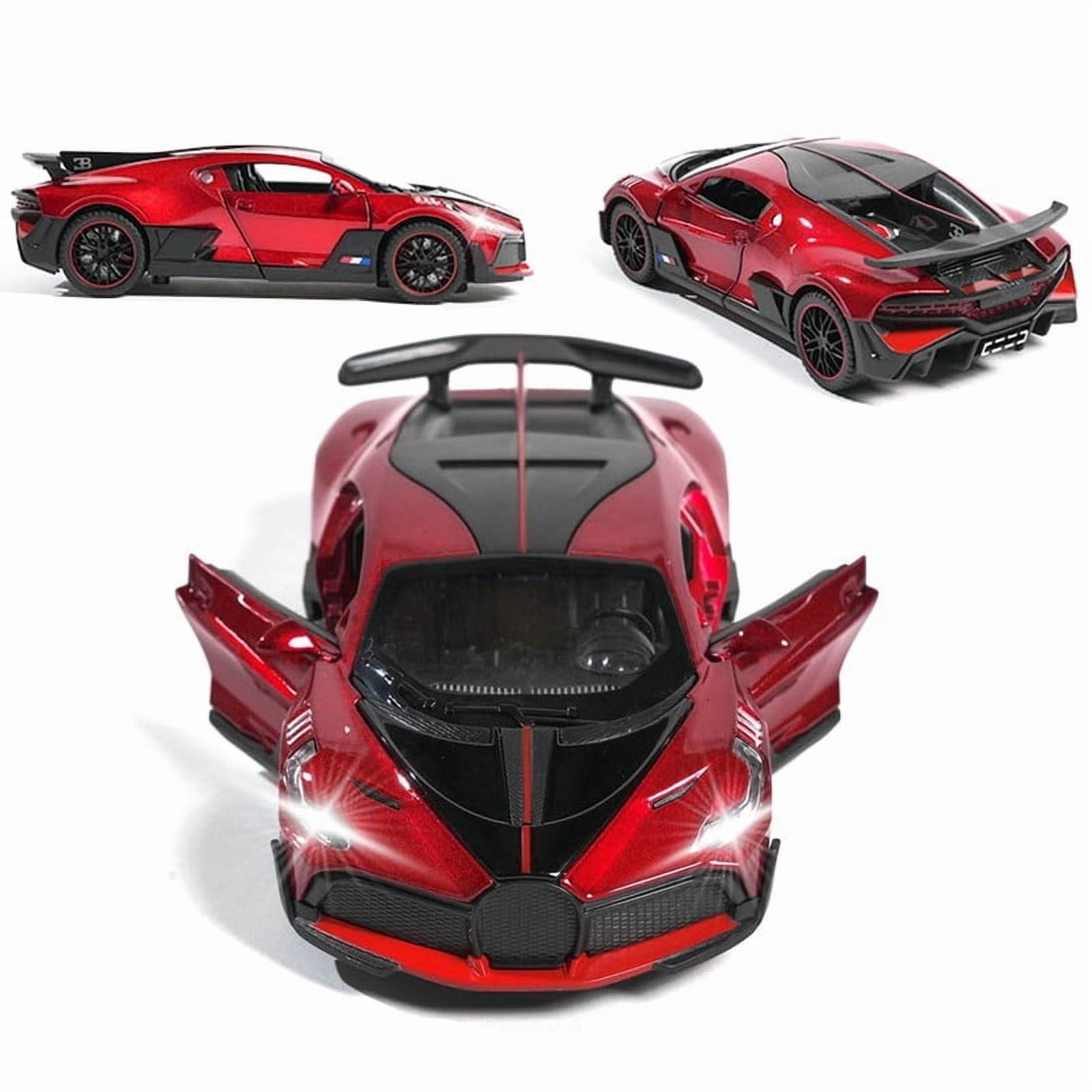 Bugatti Model Car 1:32 Scale Metal Pull Back Toy Vehicle with Openable ...