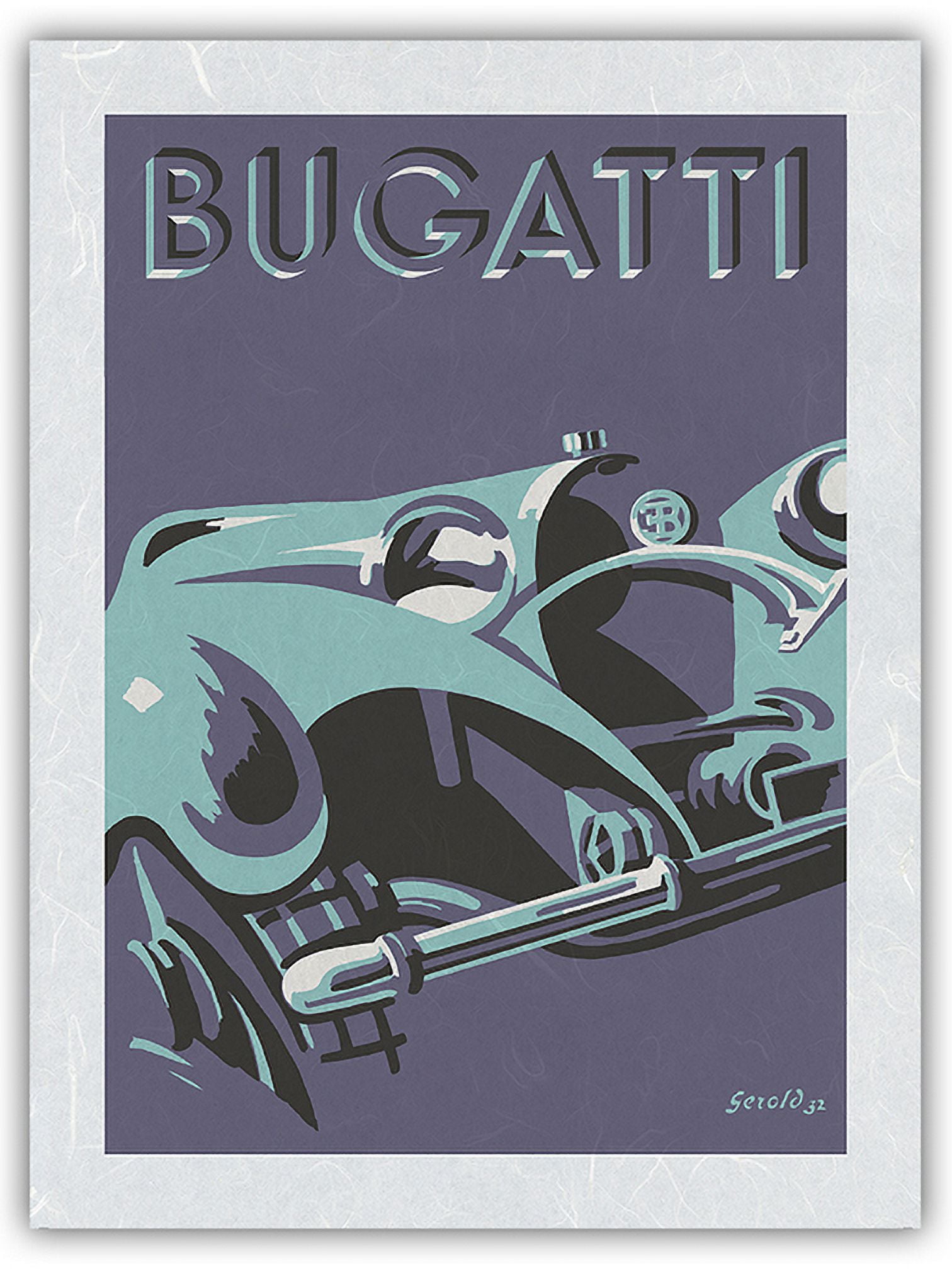 Bugatti Type 55 Roadster Sports Car - Vintage Car Racing Poster by ...