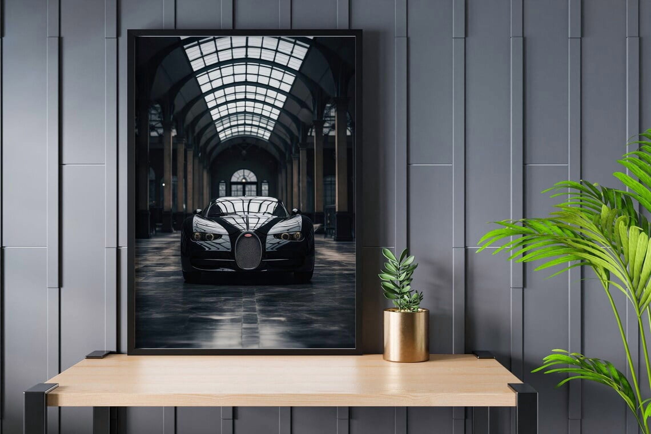 Bugatti Type 57 Sc Atlantic Car Exotic Car Wall Art Bugatti Print ...