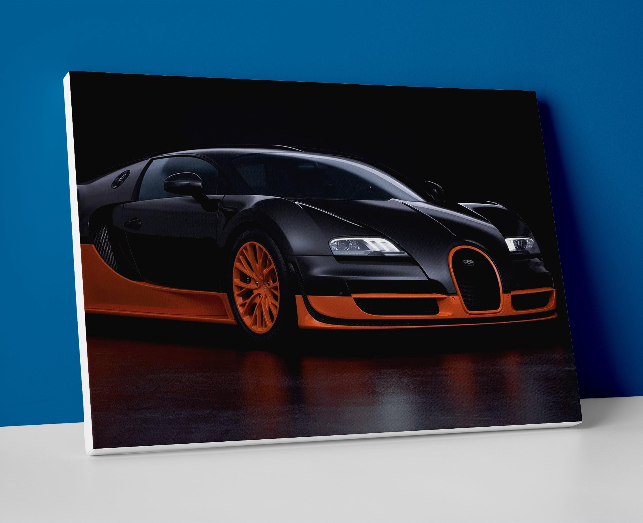 Bugatti Veyron Poster or Wrapped Canvas - Walmart.com