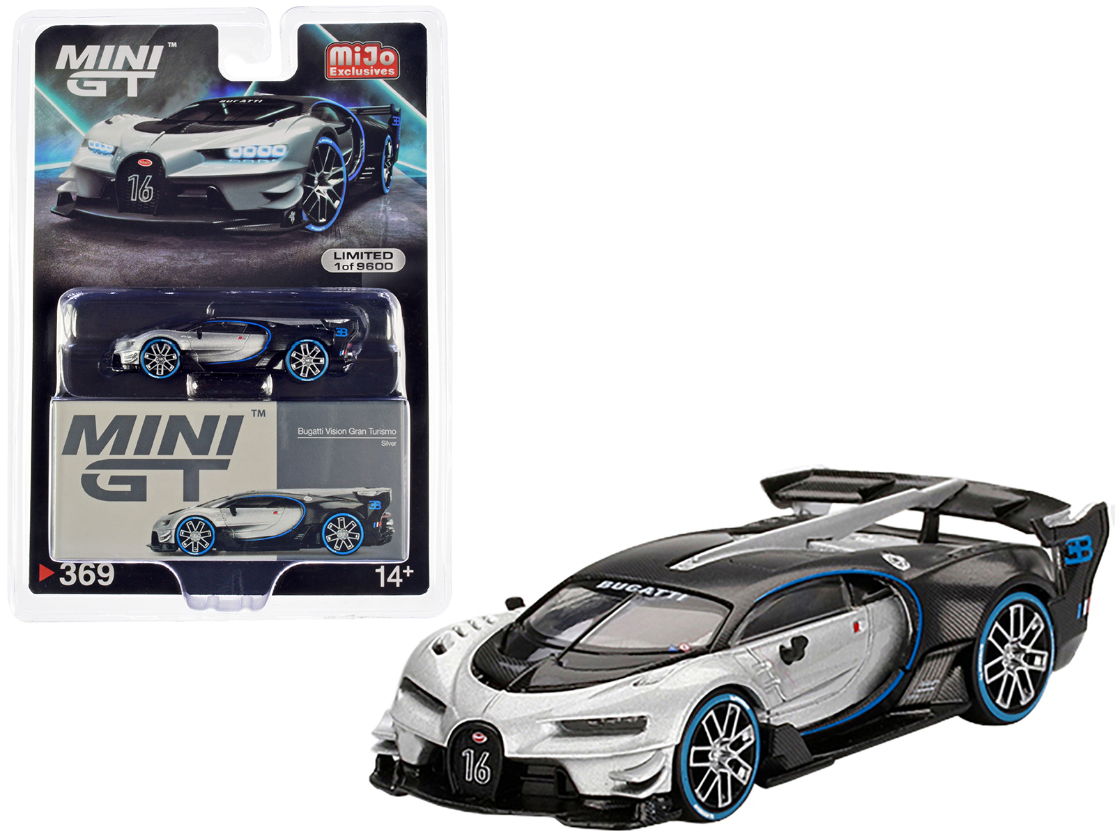 Bugatti Vision Gran Turismo Silver Metallic and Carbon Limited Edition ...