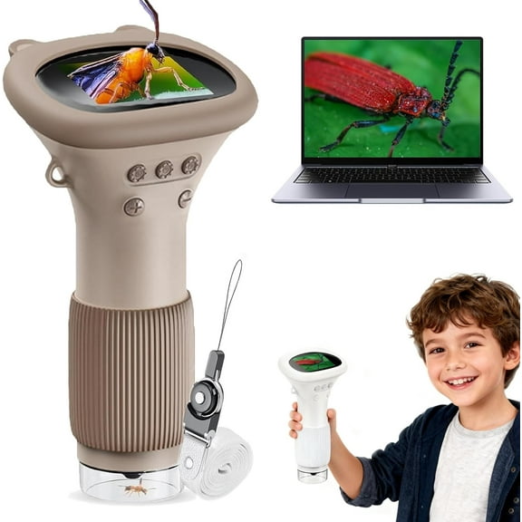 Handheld 1600X Wireless Digital Microscope, Type-C USB, 3in1 LED ...