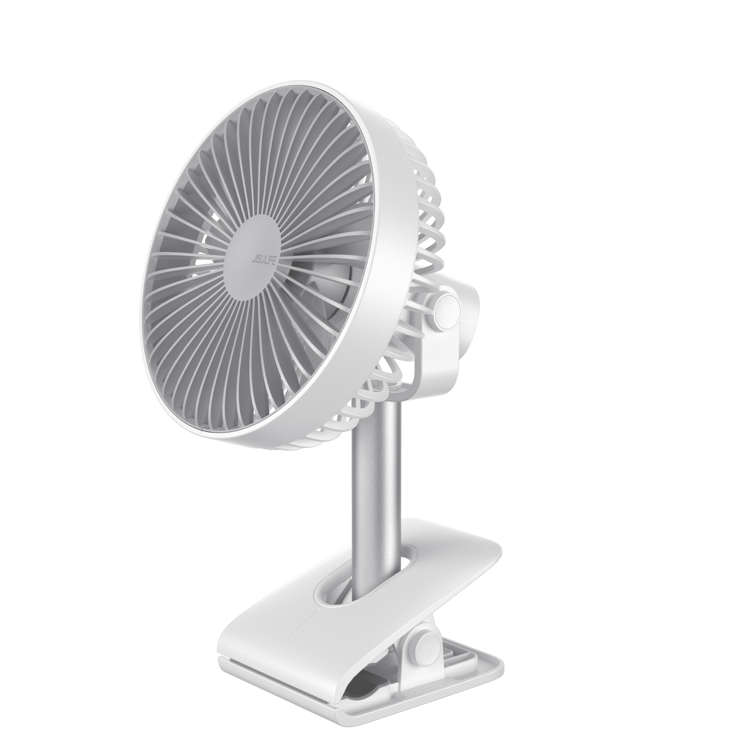 BuggyGear USB Rechargeable 10" Air Clip On Fan - White - Walmart.com