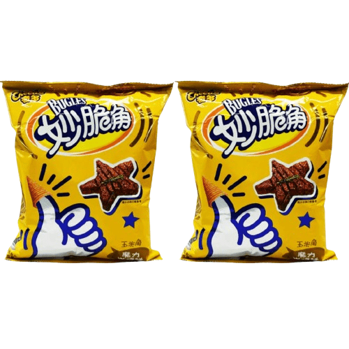 Bugles Charcoal Barbecue Flavored Corn Snacks (Imported from China), 2 ...