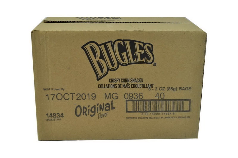 Bugles Original Crispy Corn Snacks, 3 Ounce - 6 Per Case - Walmart.com