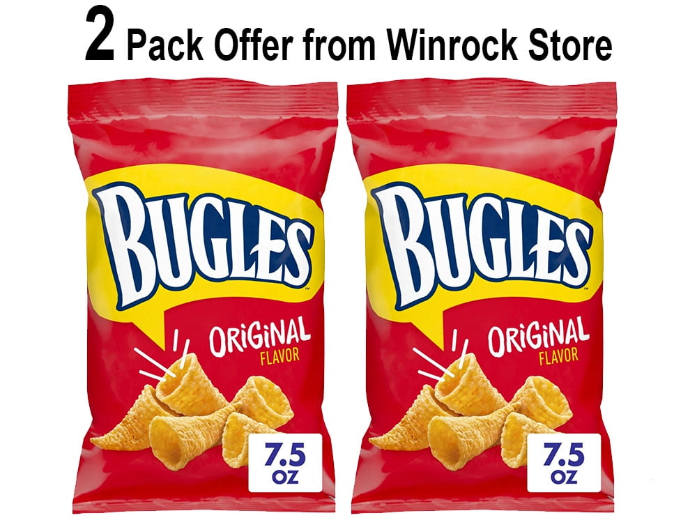 Bugles Original Crispy Corn Snacks, Snack Bag, 7.5 oz (2 Pack) Offer ...