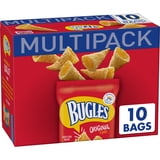 Bugles Original Crispy Corn Chips, 10-Bag Multipack, Perfect for ...
