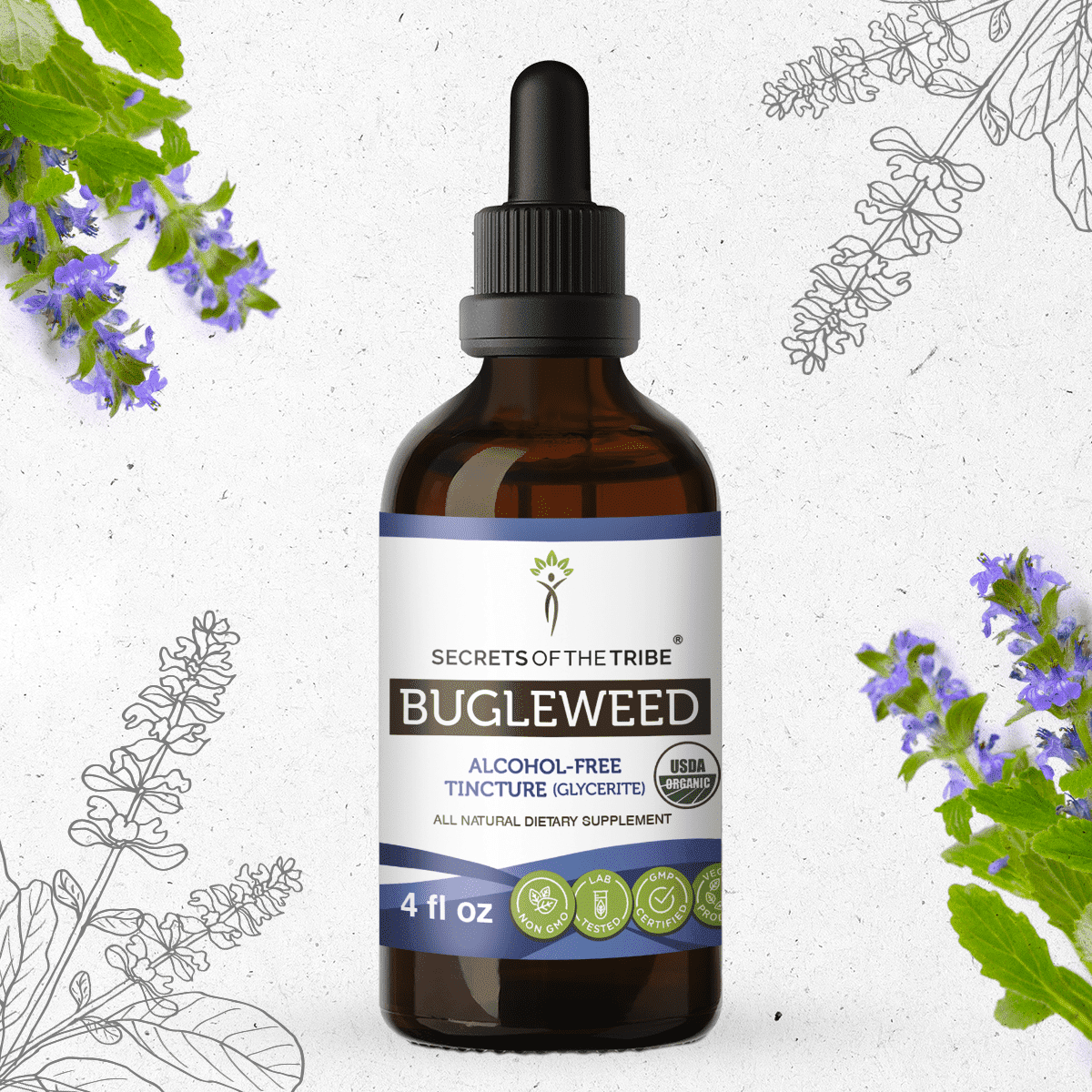 Secrets Of The Tribe Bugleweed Organic Dietary Supplement, Natural ...
