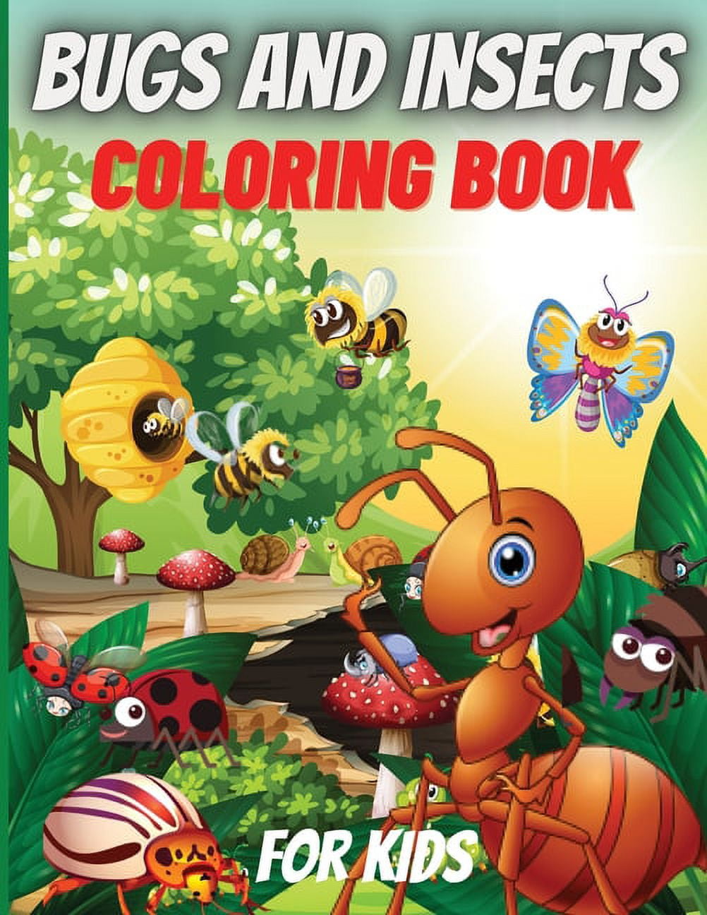 Bugs And Insects Coloring Book For Kids: Cute and Funny Bugs & insects ...