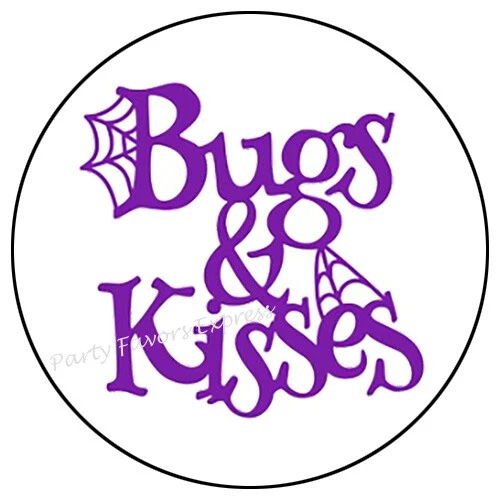 Bugs And Kisses Halloween Sticker Party Favors Sticker Envelope Seals ...