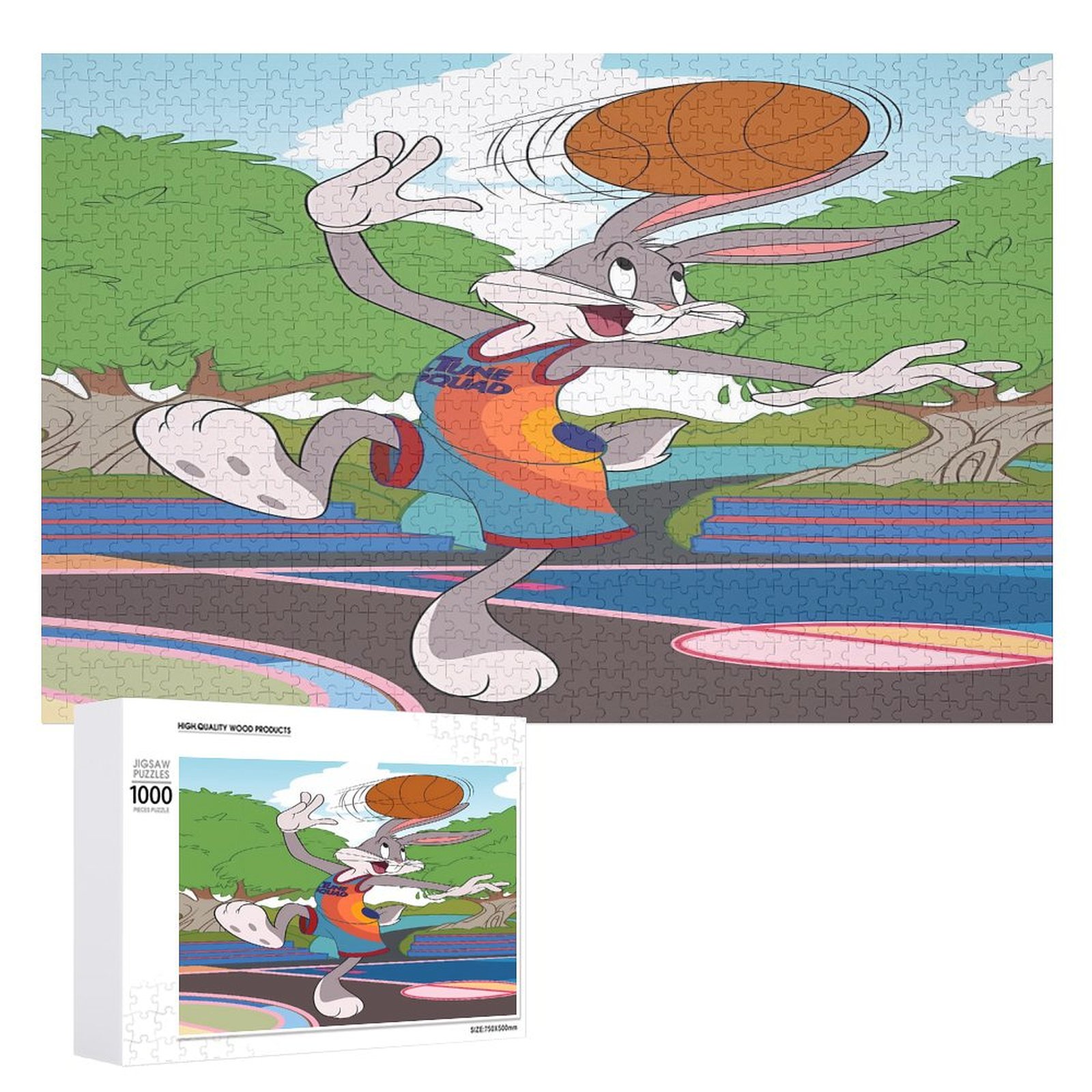 Bugs Bun-ny Wooden Picture Puzzle-Eco-Friendly Wood, Educational Toy ...