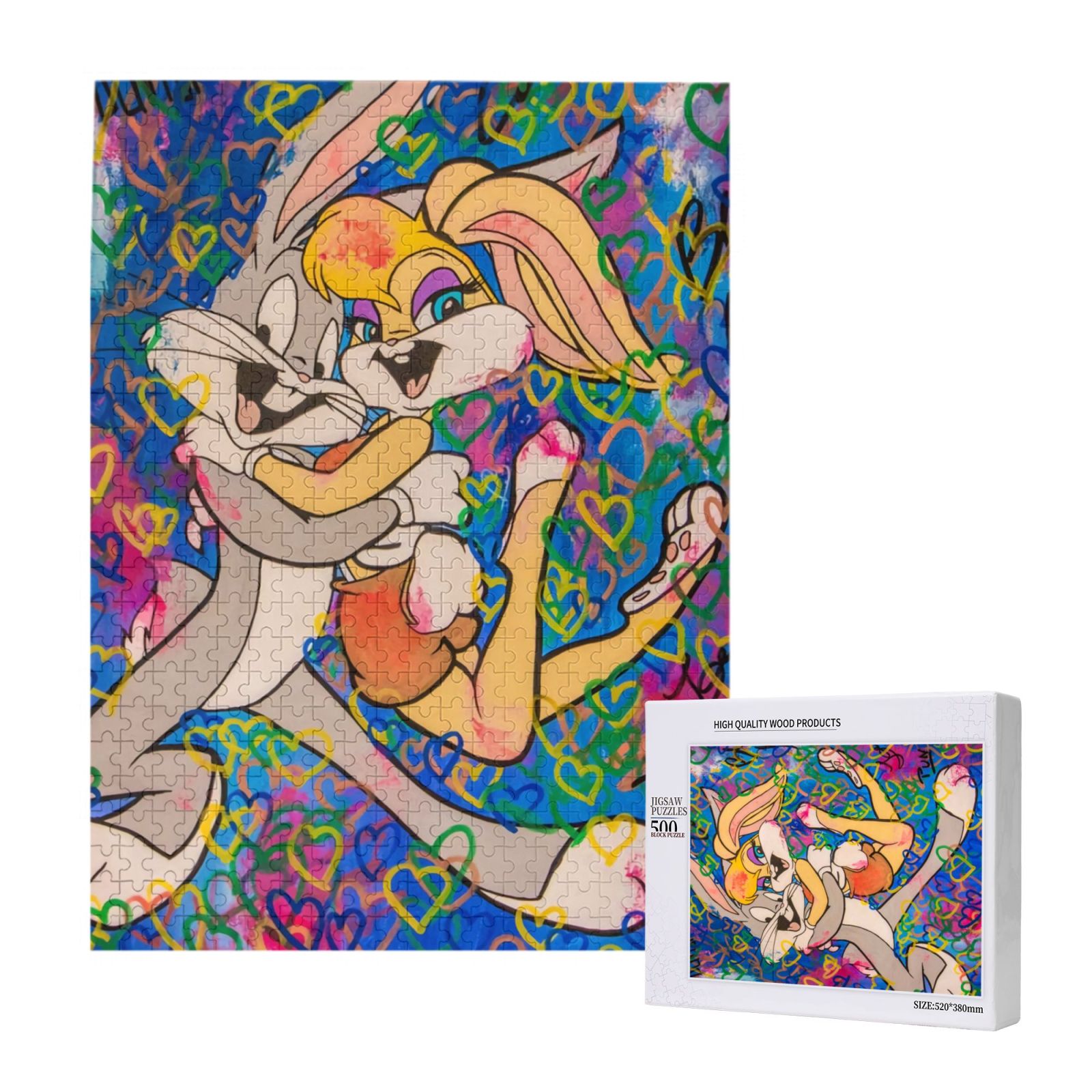 Bugs Bunny Anime Puzzles Boys Girls Teens 300/500/1000 Piece Wooden ...