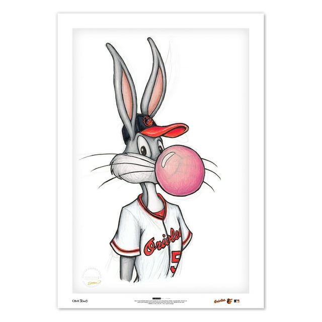 Bugs Bunny Baltimore Orioles 24" x 36" Looney Tunes Limited Edition Fine Art Print - Walmart.com