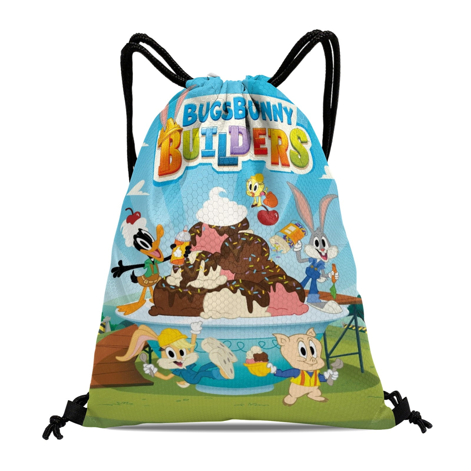 Bugs Bunny Builders Drawstring Backpack Bag Party Favors Goodies Merch ...