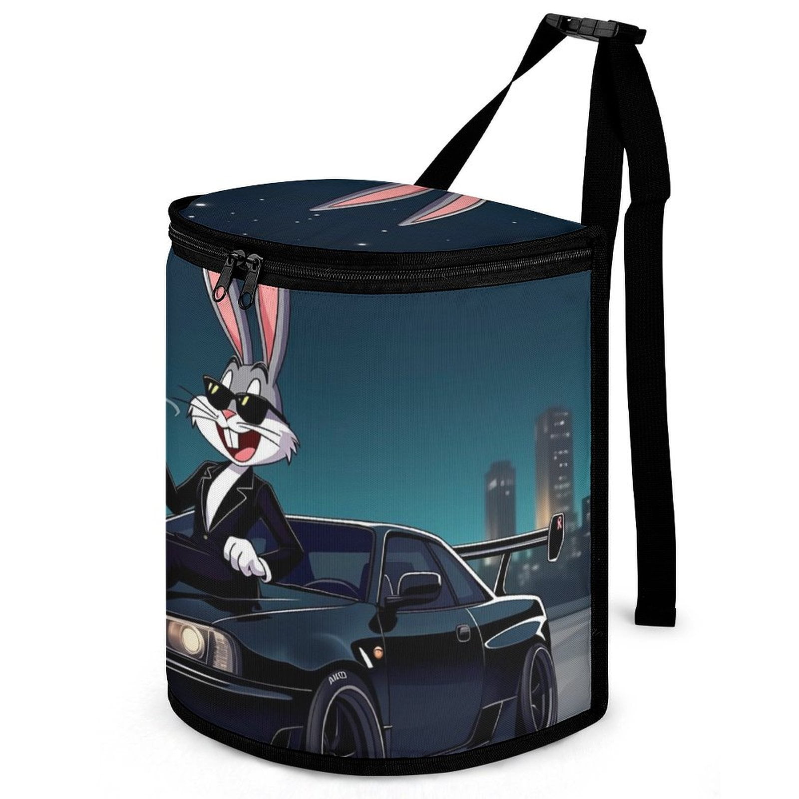 Bugs-Bunny Car Trash Can Waterproof Car Trash Bin Collapsible Portable ...