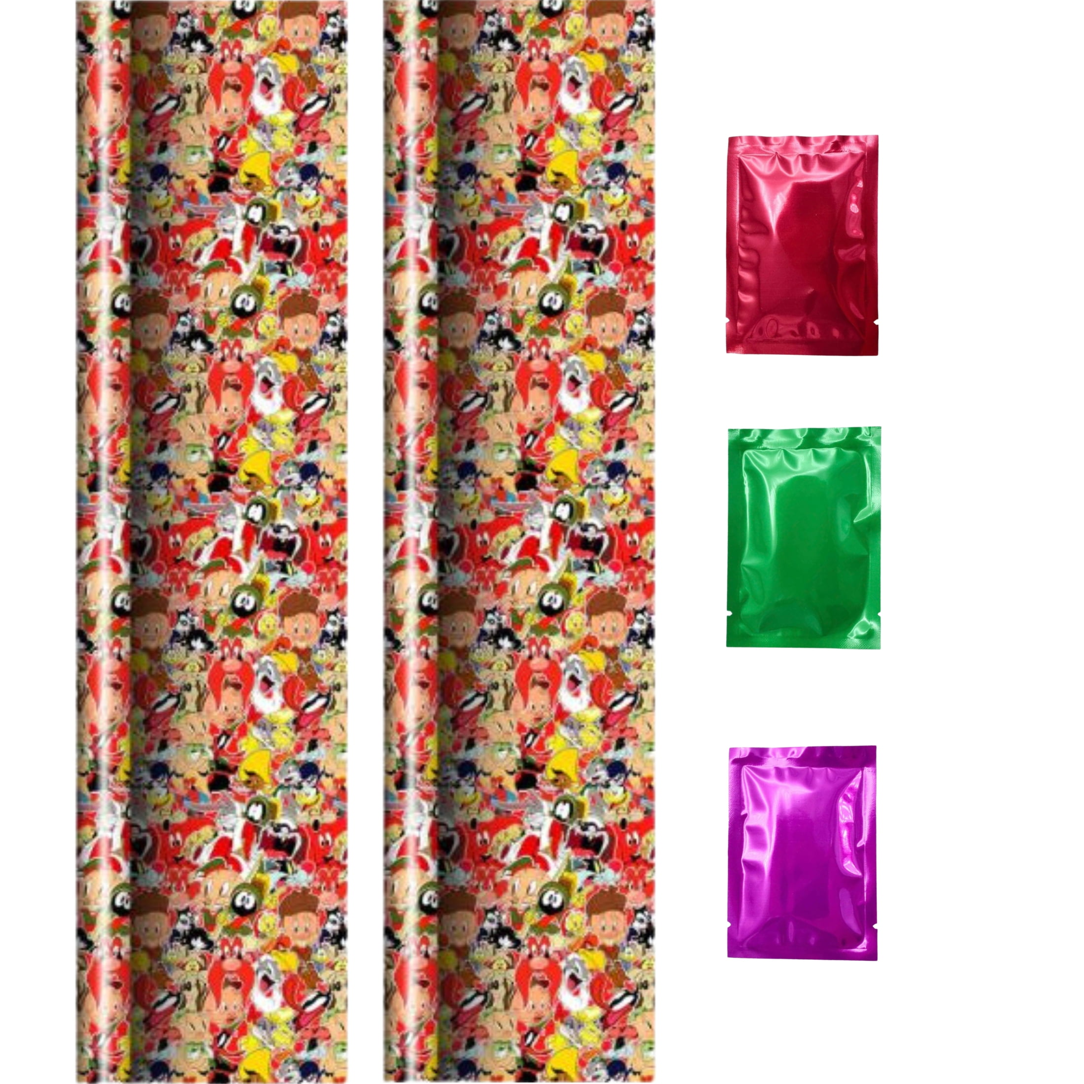 Bugs Bunny Elmer Duffy Taz Looney Tunes Gift Wrapping Paper, 50 Sq ft ...