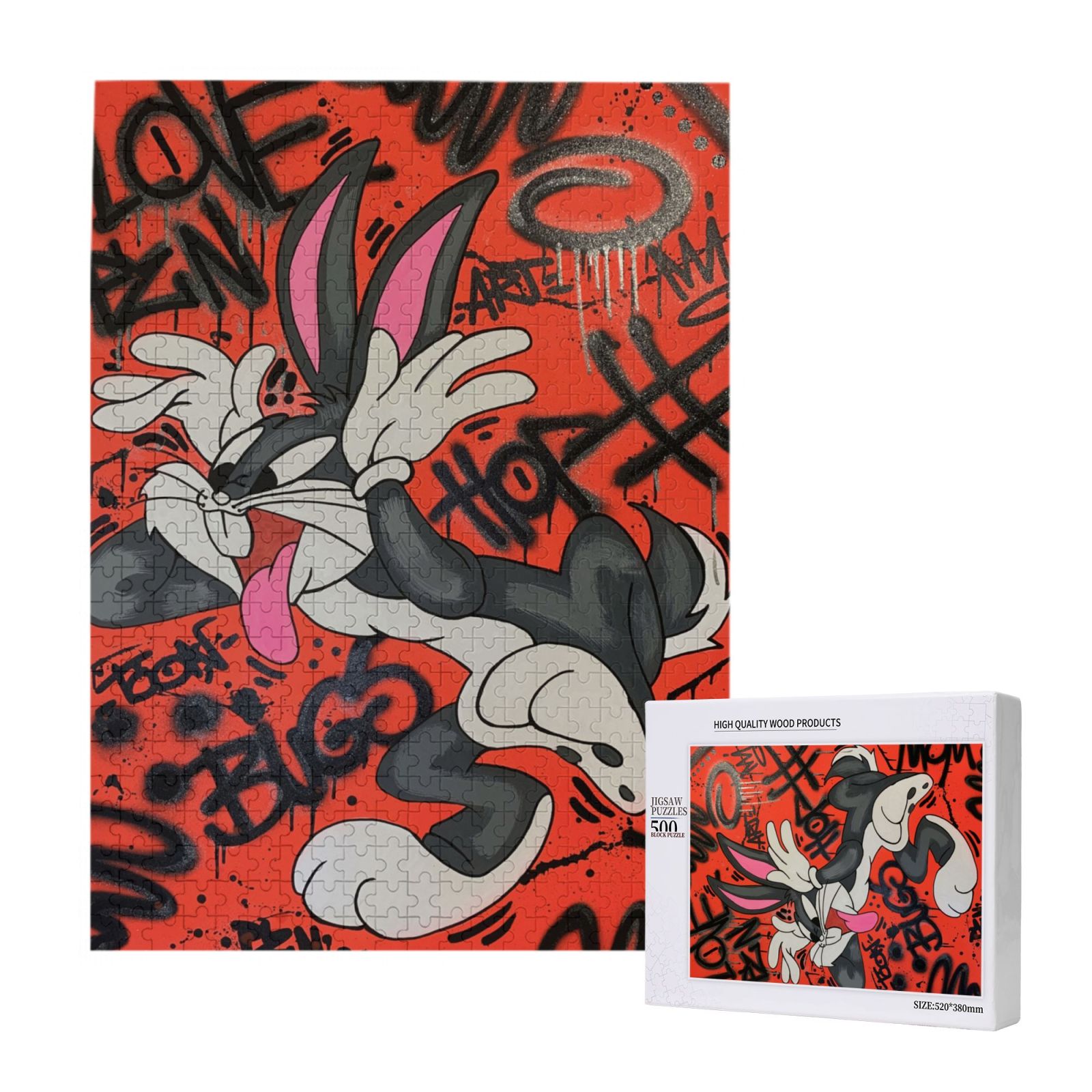 Bugs Bunny Jigsaw Puzzle Interactive Brain Teaser Board Game for Adults ...