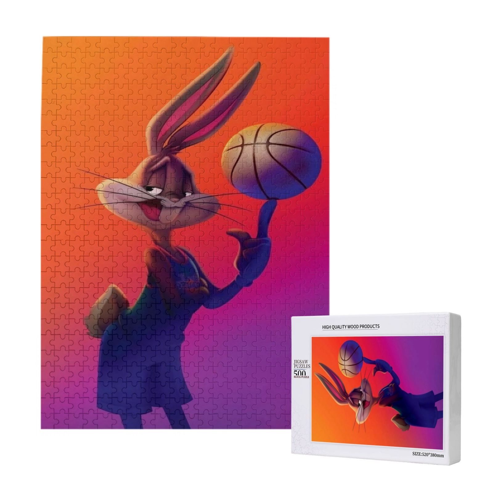 Bugs Bunny Jigsaw Puzzle Interactive Brain Teaser Board Game for Adults ...