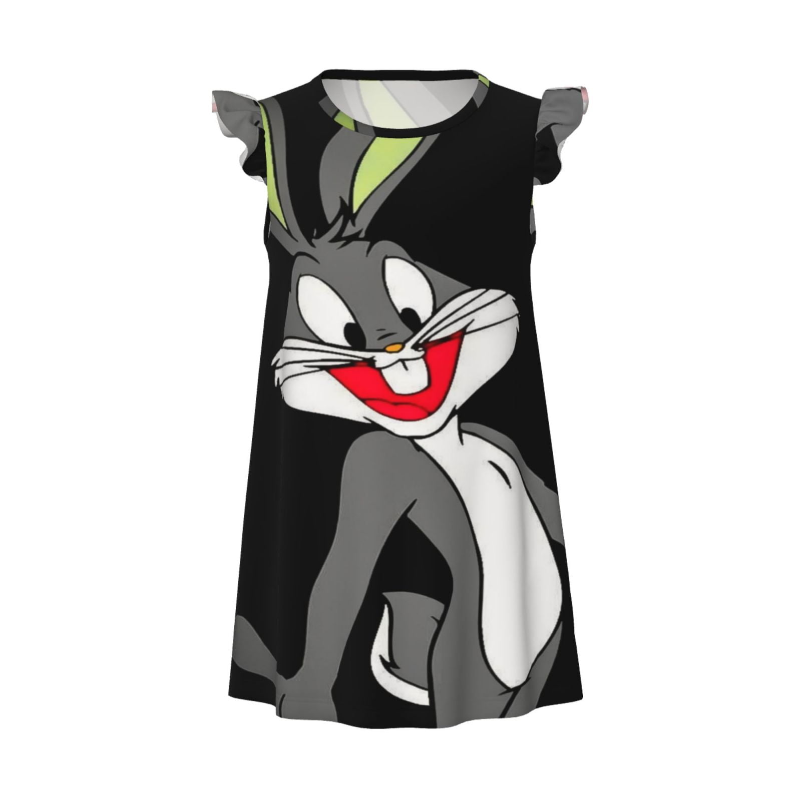 Bugs Bunny Little Girls Nightgowns Soft Flutter Sleeve Night Dress ...