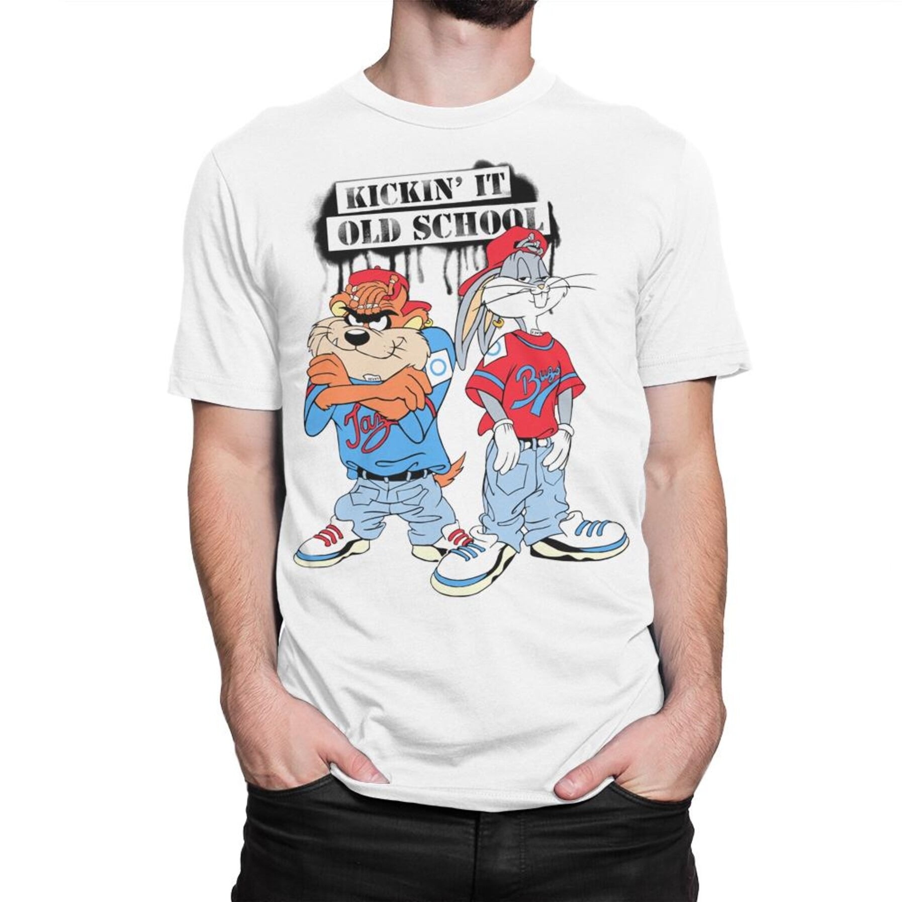 Bugs Bunny and Taz Old School T-Shir - Walmart.com