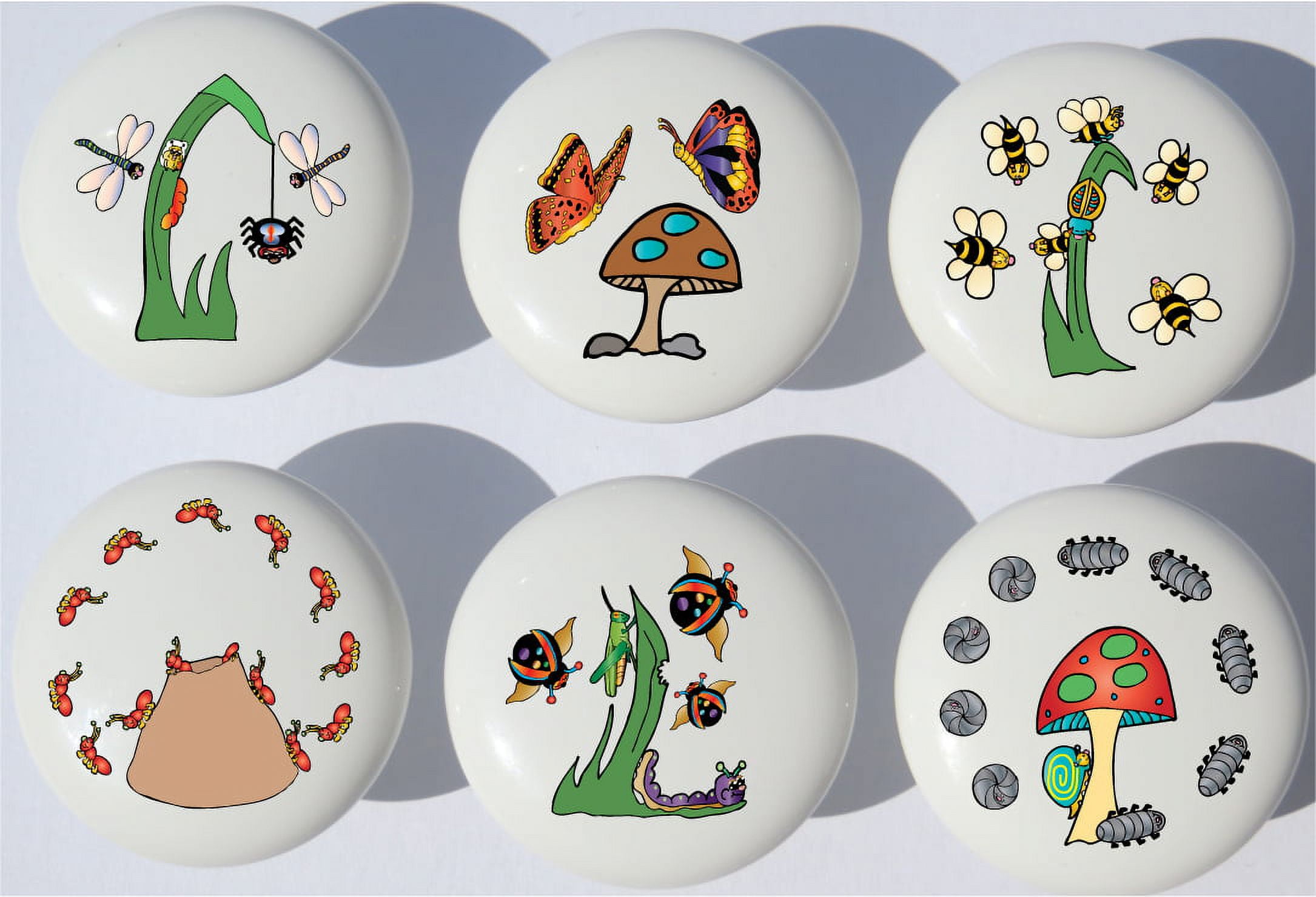 Bugs Drawer Pull Knobs / Insect Bug Ceramic Cabinet Handles / Bug Room ...