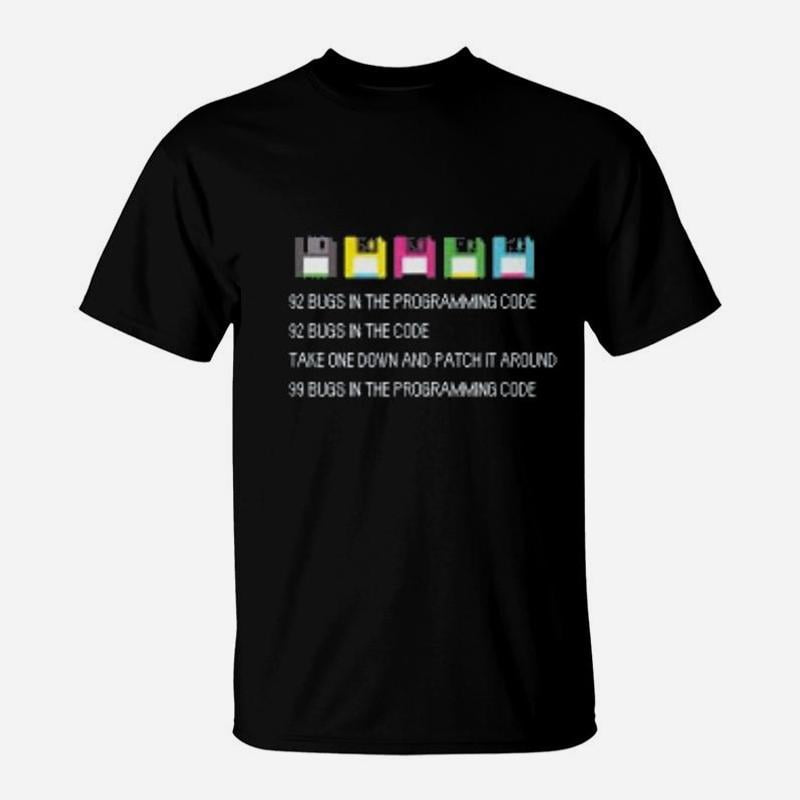 Bugs In The Programming Code For Coder Or Programmer TShirt - Walmart.com
