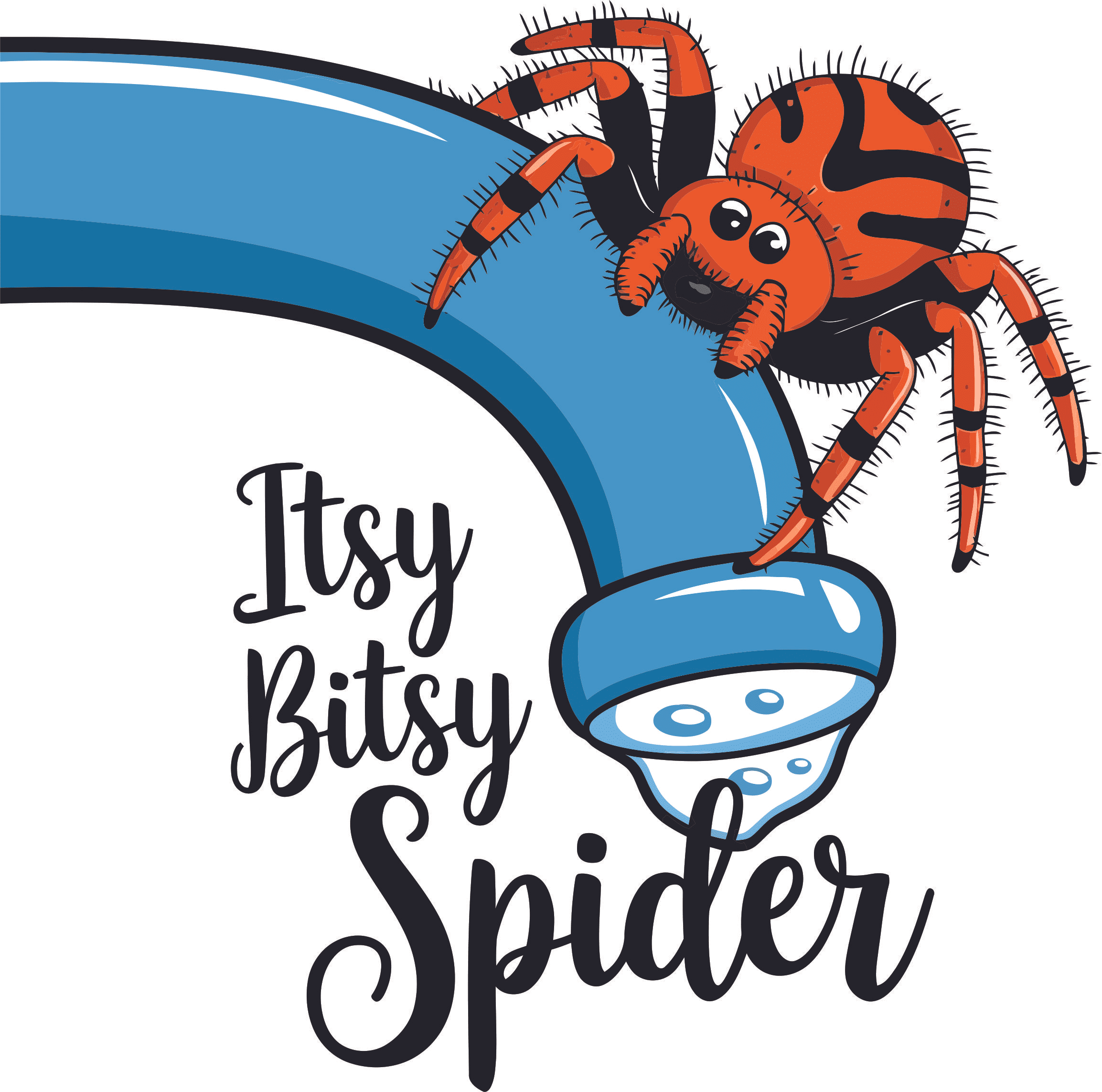 Bugs Insect Itsy Bitsy Spider Cute Quote Wall Decal Decoration Spider ...
