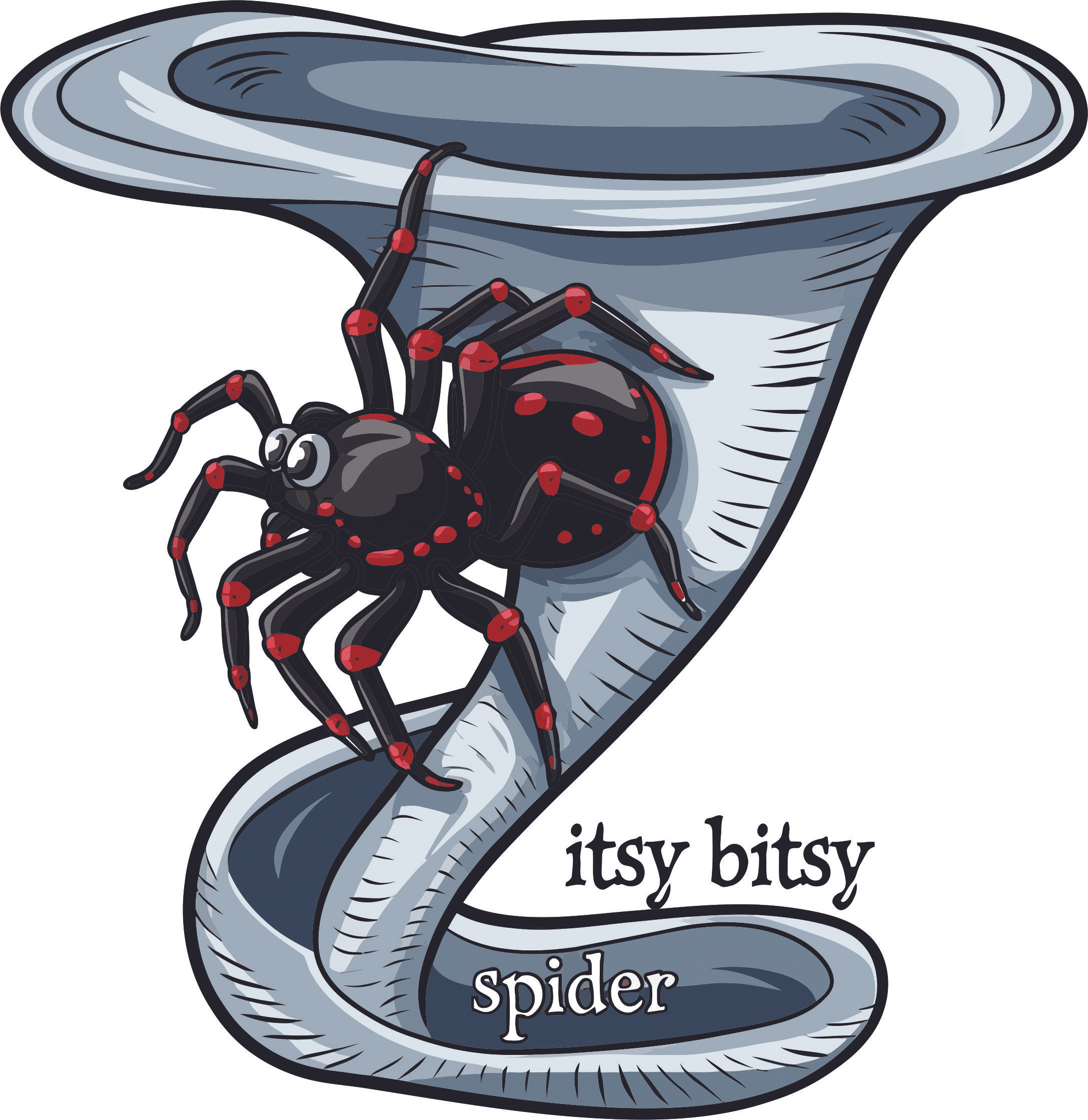 Bugs Insect Itsy Bitsy Spider Cute Quote Wall Decal Decoration Spider ...