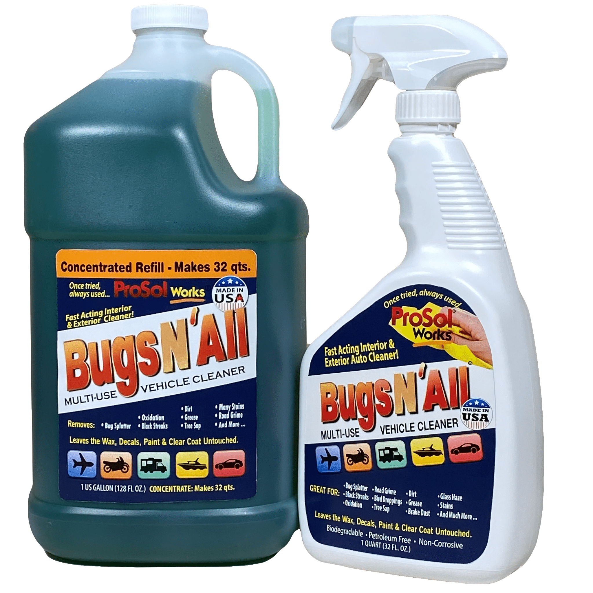 Bugs N All - Bug and Tar Remover - Interior & Exterior Cleaner for Car ...