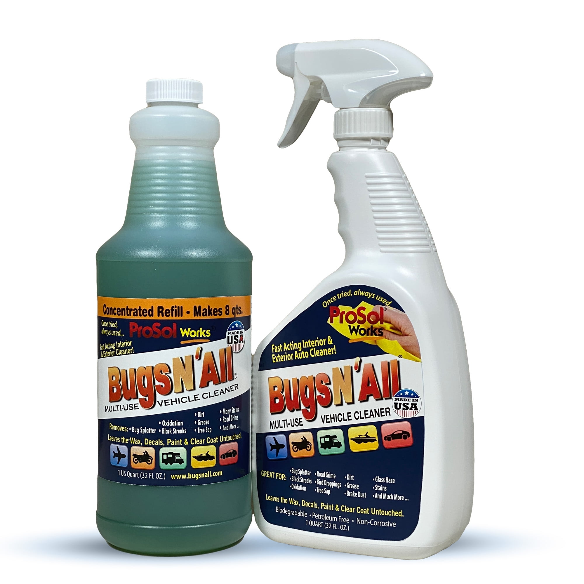 Bugs N All - Auto Cleaning Chemical, Bug and Tar Spray Removal for Cars ...