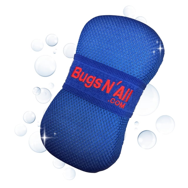 Bugs N All Microfiber Car Wash Sponge - Bug and Tar Remover ...