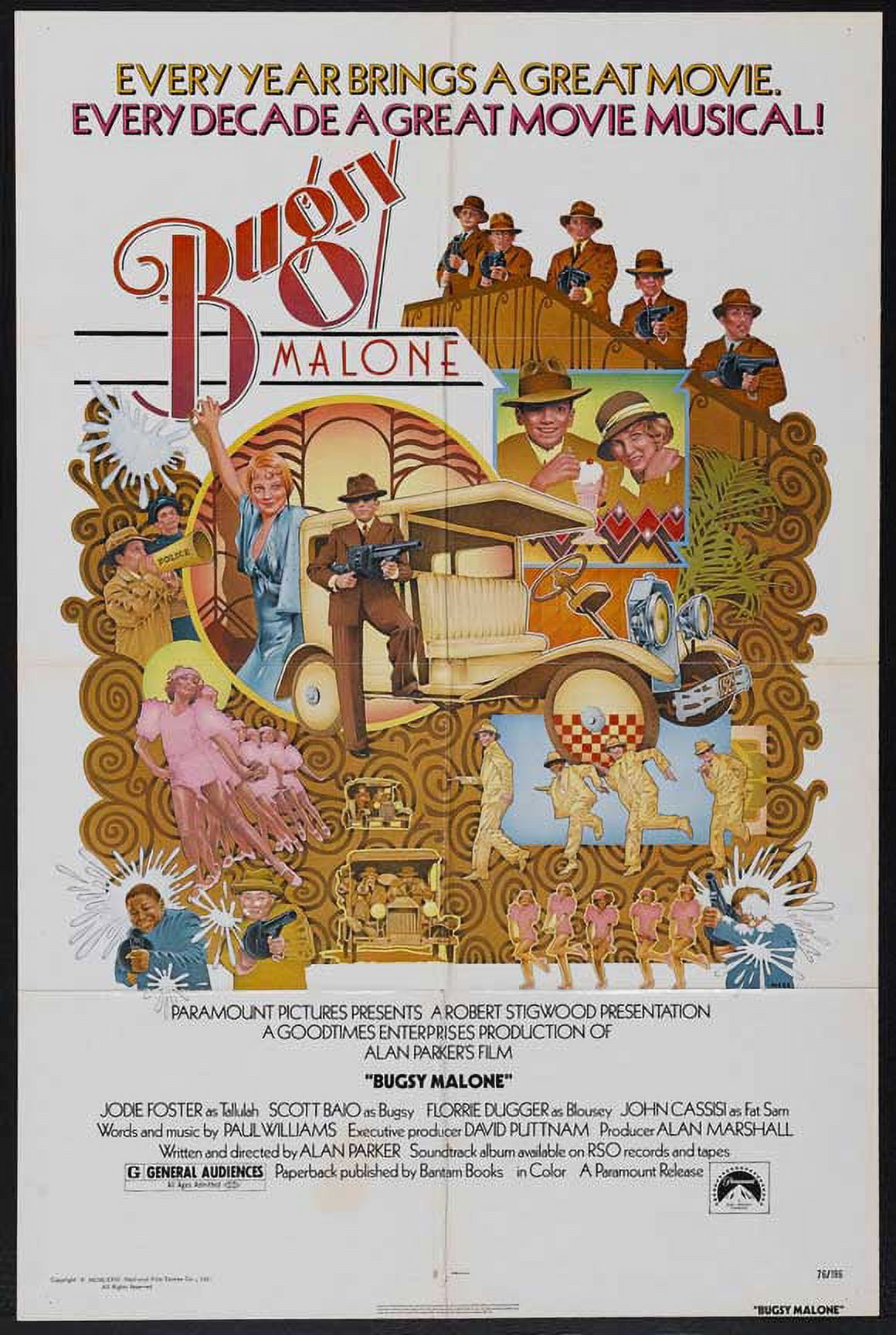 Bugsy Malone - movie POSTER (Style B) (11" x 17") (1976) - Walmart.com