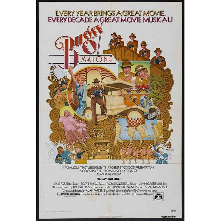 Bugsy Malone Poster Bugsy Malone | Data Thistle