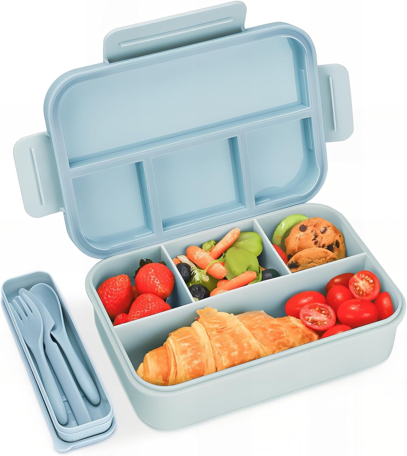 Bugucat Lunch Box 1300ML 2 Set,Leak-Proof Bento Lunch Box with 4 ...