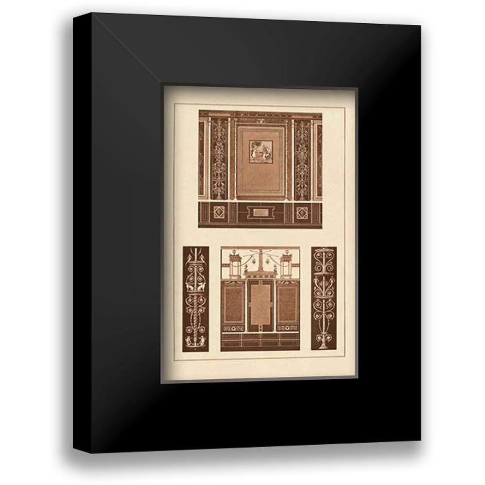 Buhlmann, J. 11x14 Black Modern Framed Museum Art Print Titled - Ancient Wall Paintings ...