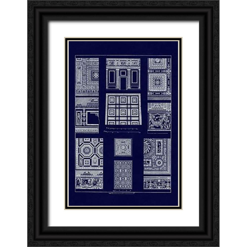 Buhlmann, J. 11x14 Black Ornate Wood Framed with Double Matting Museum ...