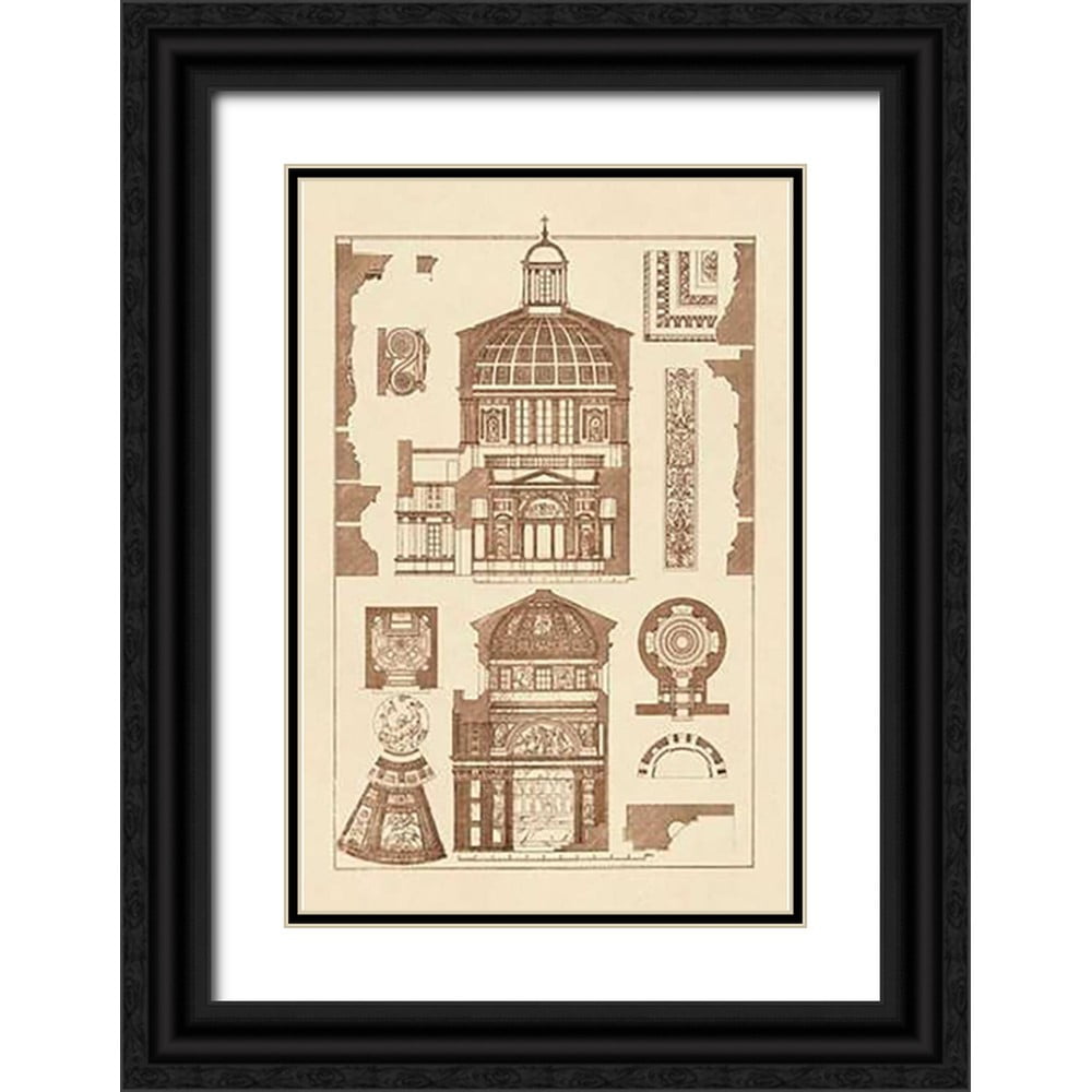 Buhlmann, J. 11x14 Black Ornate Wood Framed with Double Matting Museum ...