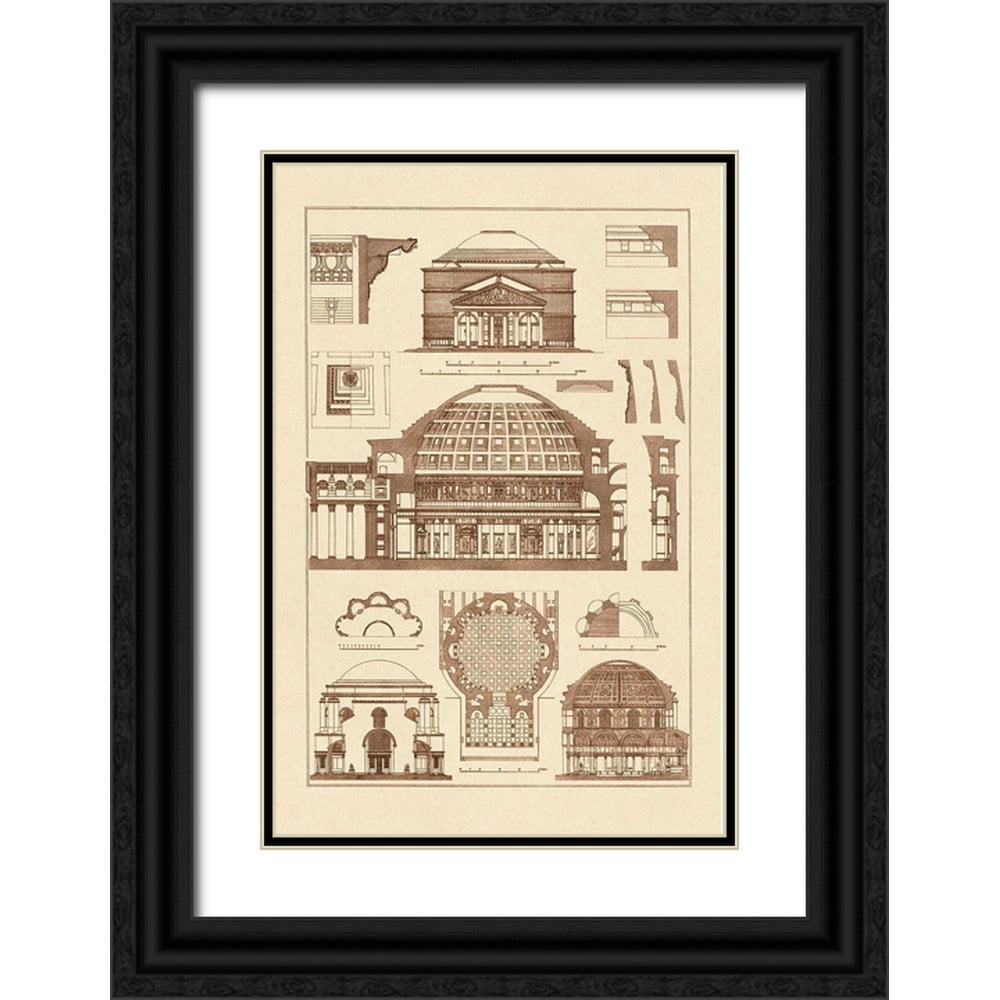 Buhlmann, J. 11x14 Black Ornate Wood Framed with Double Matting Museum ...