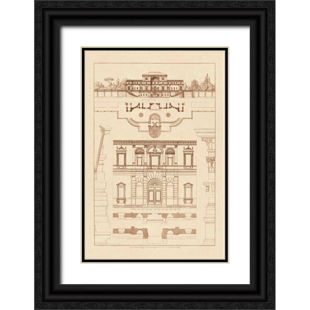 Buhlmann, J. 11x14 Black Ornate Wood Framed with Double Matting Museum ...