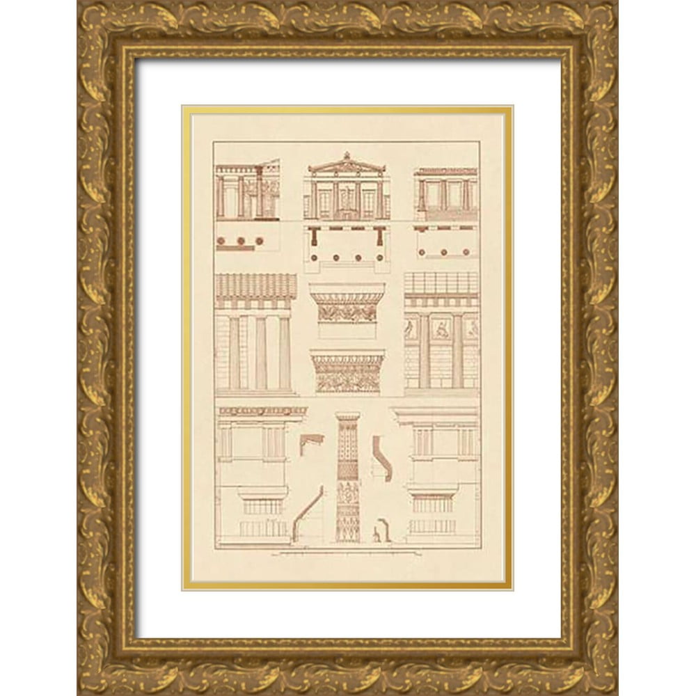 Buhlmann, J. 11x14 Gold Ornate Wood Framed with Double Matting Museum ...