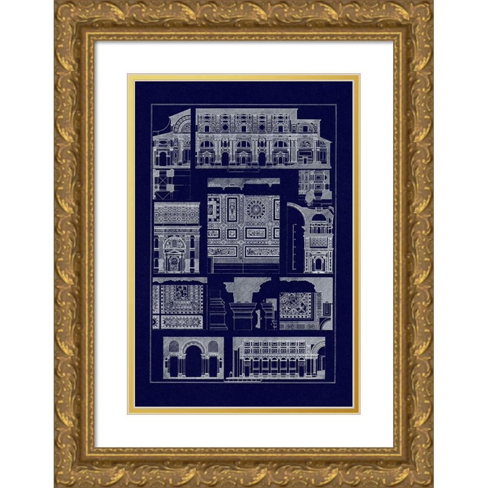 Buhlmann, J. 13x18 Gold Ornate Wood Framed with Double Matting Museum ...
