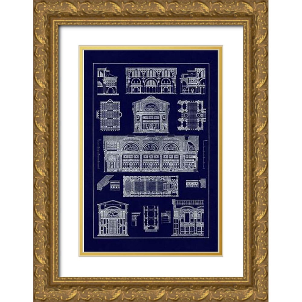 Buhlmann, J. 17x24 Gold Ornate Wood Framed with Double Matting Museum ...