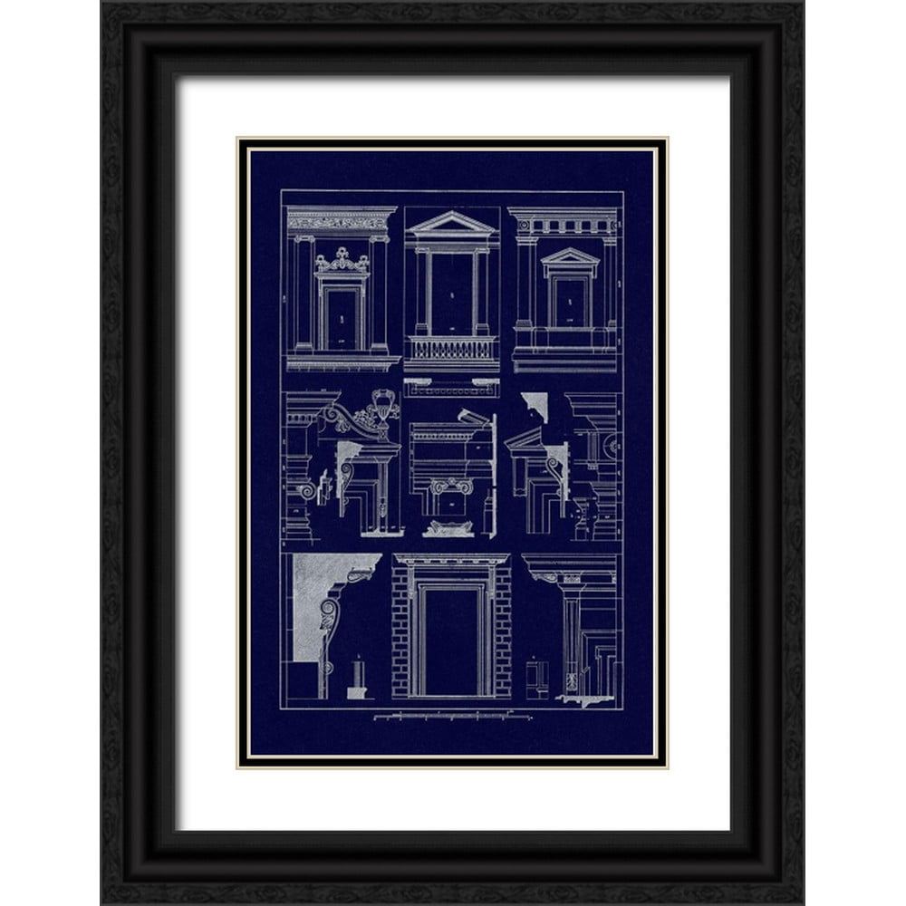 Buhlmann, J. 23x32 Black Ornate Wood Framed with Double Matting Museum ...