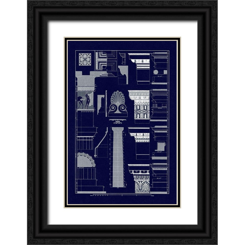 Buhlmann, J. 23x32 Black Ornate Wood Framed with Double Matting Museum ...
